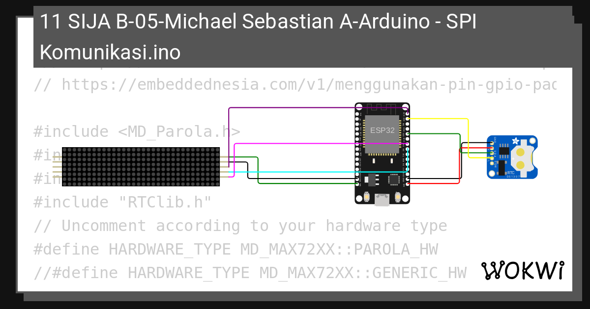 11 Sija B 05 Michael Sebastian A Arduino Spi O Wokwi Esp32 Stm32 Arduino 9869