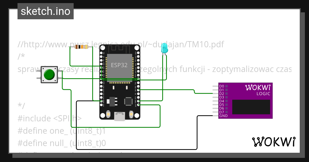 sketch.ino - Wokwi ESP32, STM32, Arduino Simulator