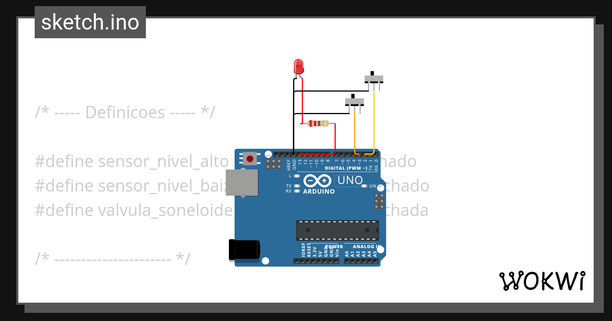 programa caixa d'água(valvula soneloide).ino - Wokwi ESP32, STM32, Arduino Simulator