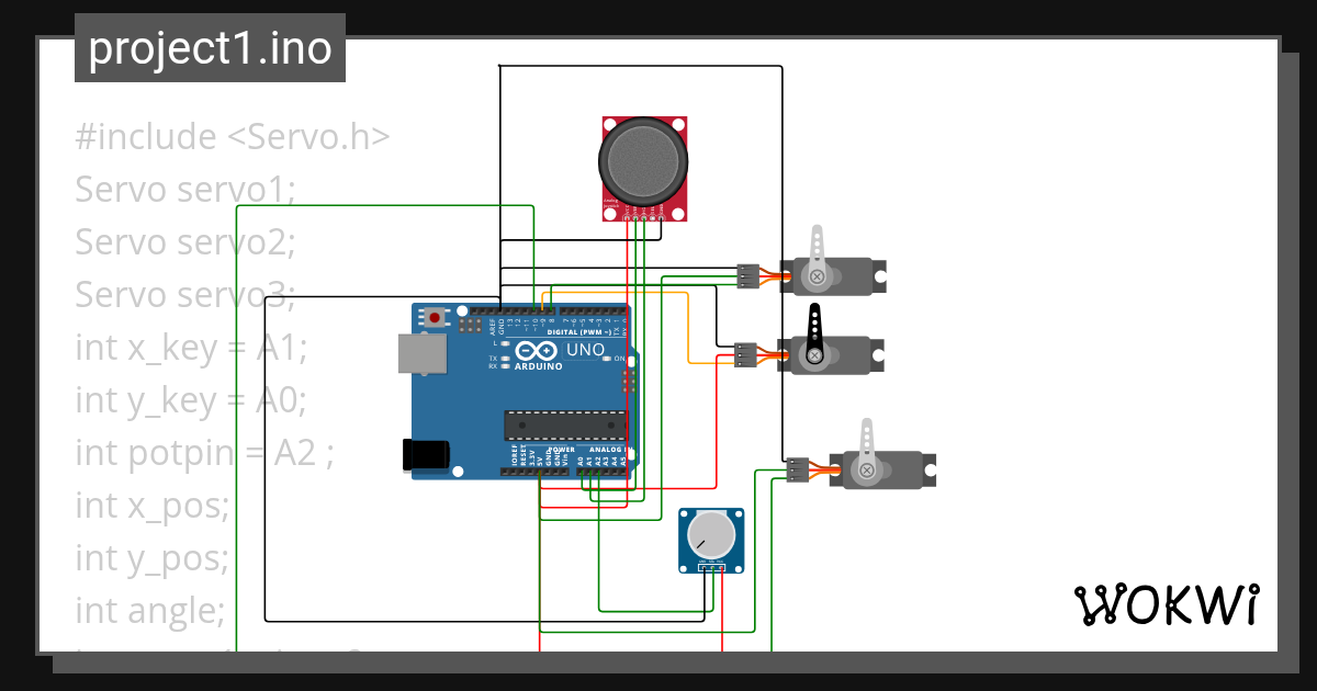 project1.ino - Wokwi ESP32, STM32, Arduino Simulator