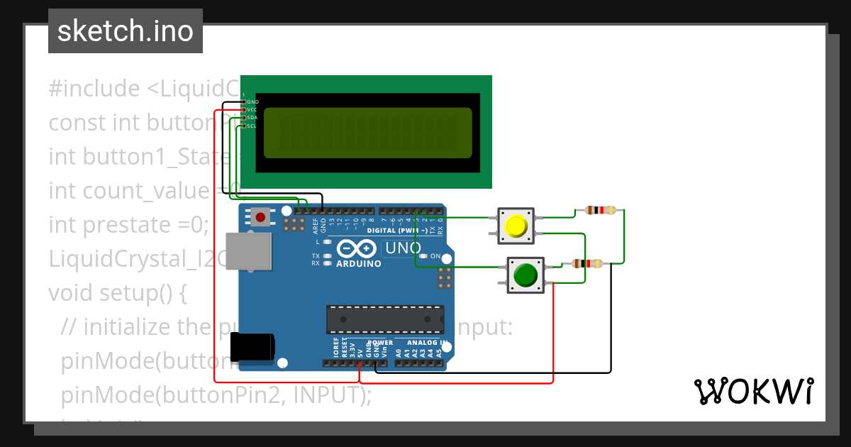 COUNTER - Wokwi ESP32, STM32, Arduino Simulator