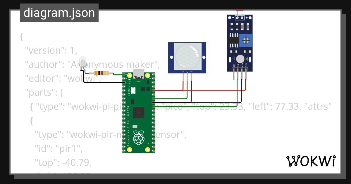 lampka - Wokwi ESP32, STM32, Arduino Simulator
