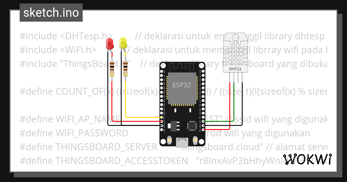 Thingsboard RPC DHT LED Farm 3 - Wokwi ESP32, STM32, Arduino Simulator
