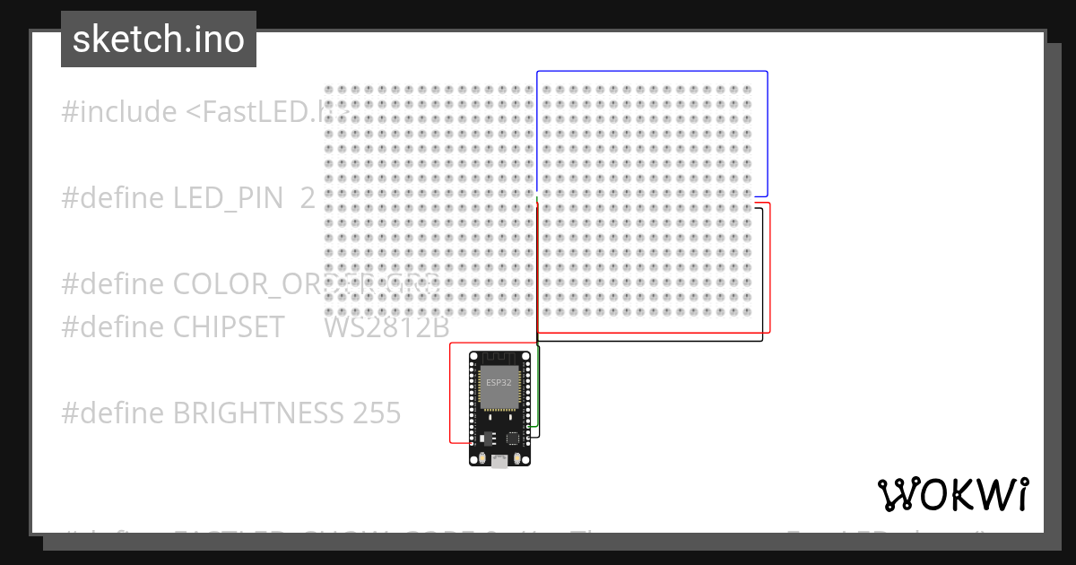 Relogio 2x 16x16 - Wokwi ESP32, STM32, Arduino Simulator