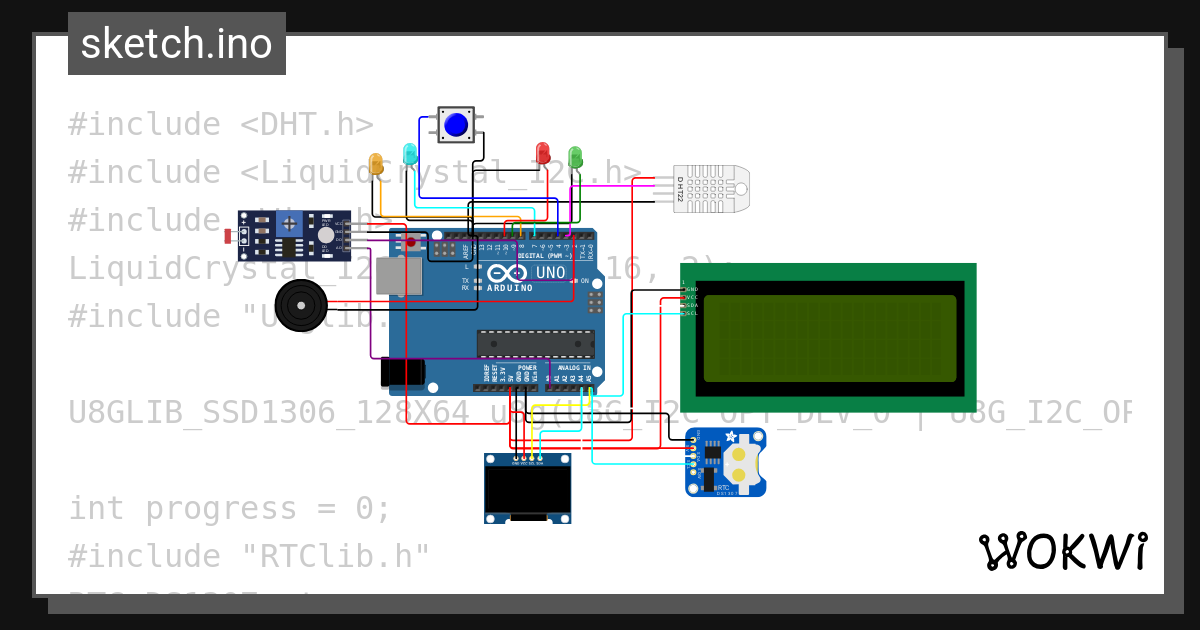 งาน 5วงจร เเด้ Wokwi Esp32 Stm32 Arduino Simulator