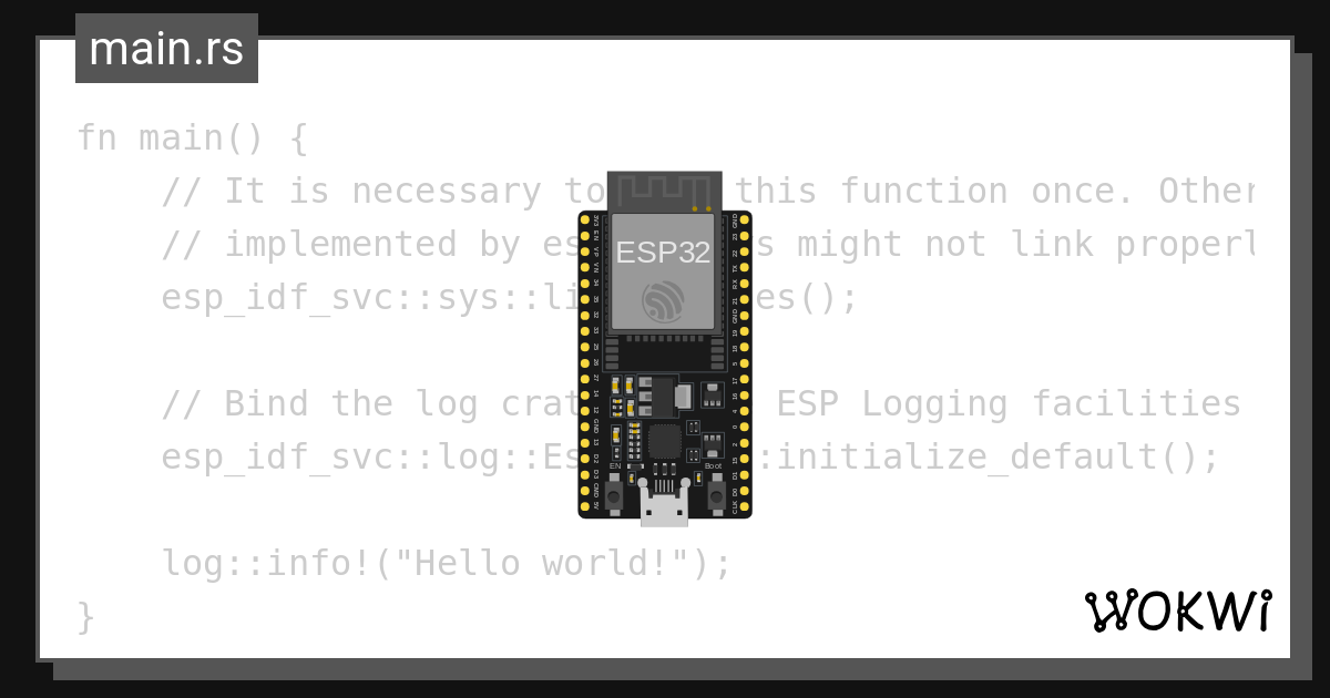 Esp32 Rust Std Template Wokwi Esp32 Stm32 Arduino Simulator 2115
