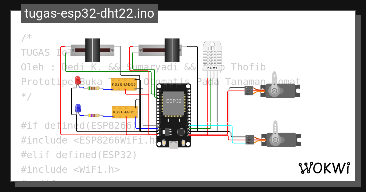 Tugas Esp32 O Wokwi Arduino And Esp32 Simulator 7577