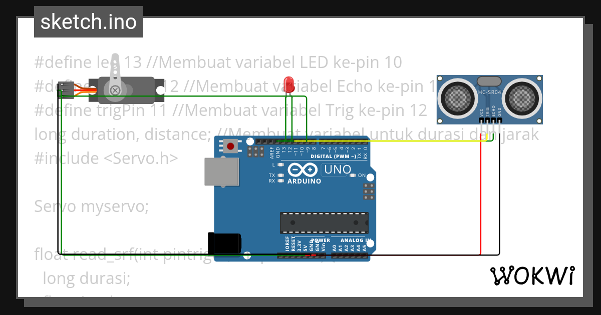 Deteksi Banjir Wokwi Arduino And Esp32 Simulator 7101