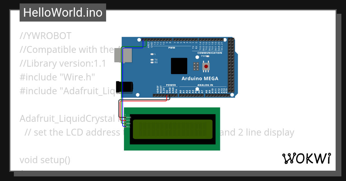 HelloWorld.ino - Wokwi ESP32, STM32, Arduino Simulator