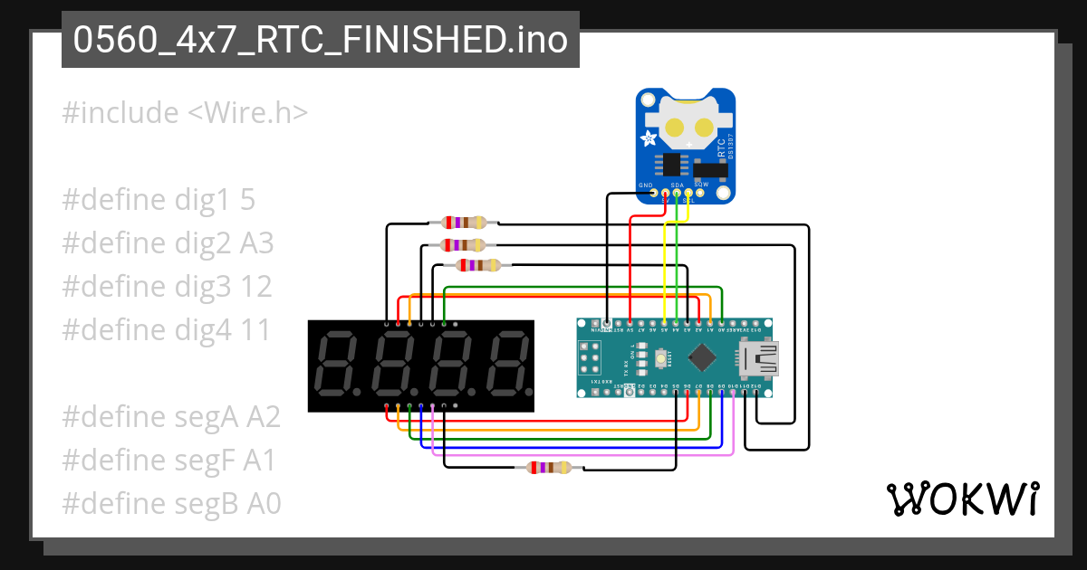 0560_4x7_RTC_FINISHED.ino - Wokwi ESP32, STM32, Arduino Simulator