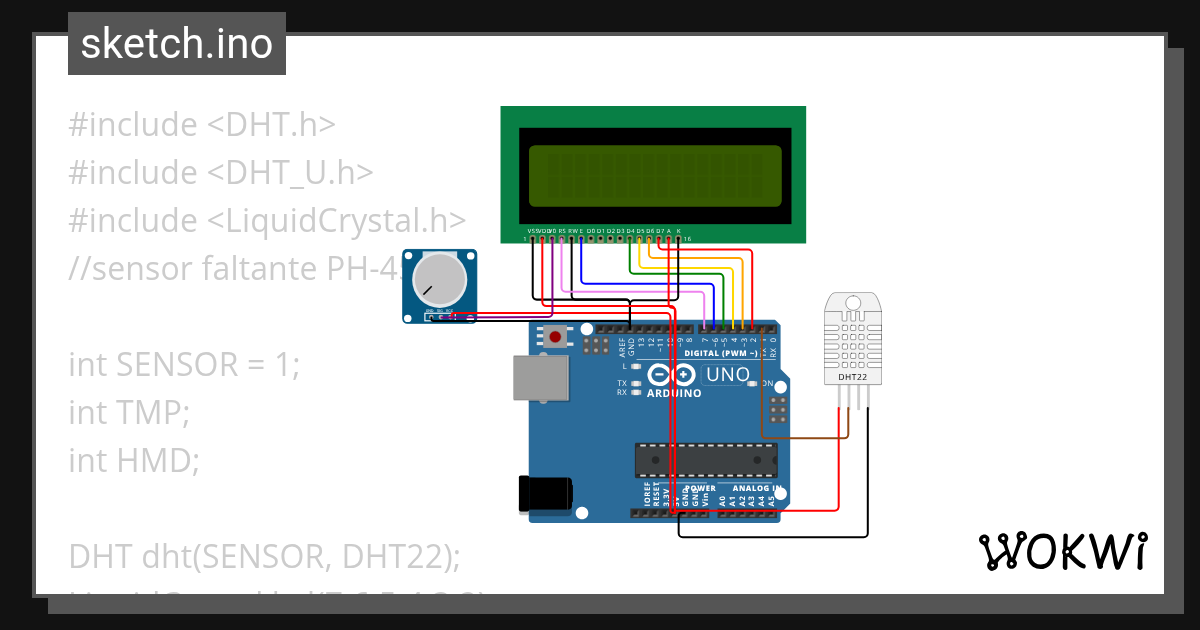 tempretarua y humedad one - Wokwi ESP32, STM32, Arduino Simulator