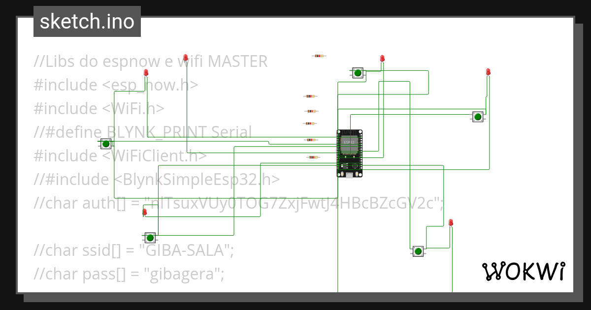 Led Slave Wokwi Arduino And Esp32 Simulator 2922