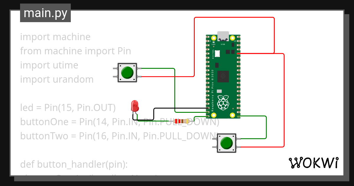 GAME OF FAST REACTION - Wokwi ESP32, STM32, Arduino Simulator