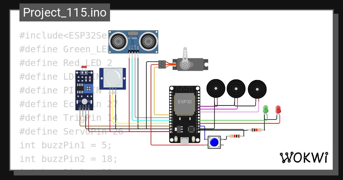Projecto Wokwi Arduino And Esp32 Simulator