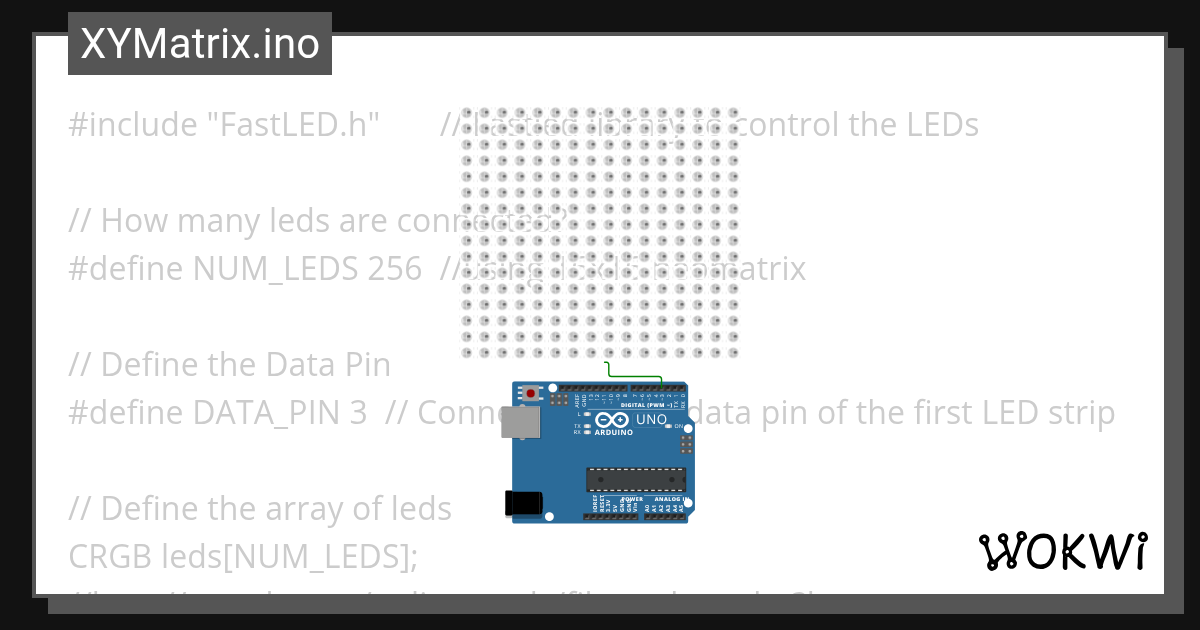 XYMatrix.ino - Wokwi ESP32, STM32, Arduino Simulator