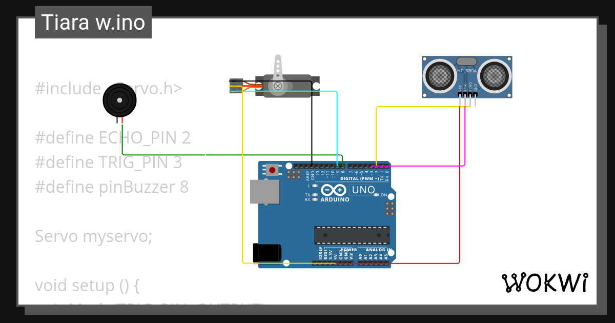 Tiara w.ino - Wokwi ESP32, STM32, Arduino Simulator