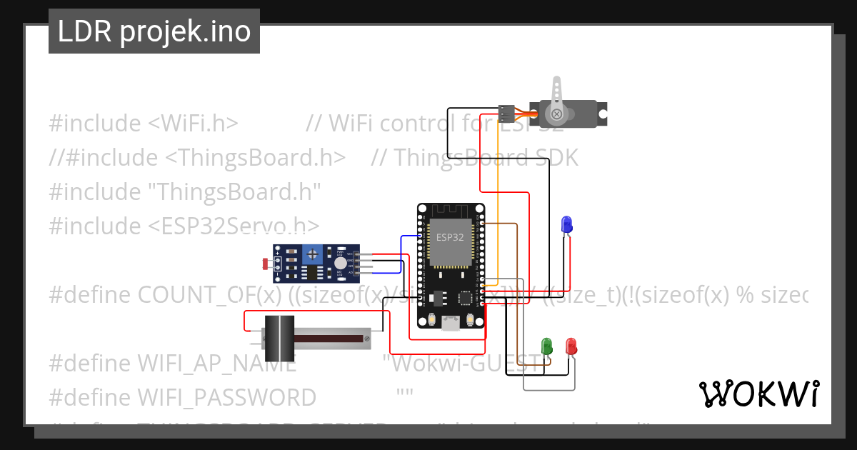 LDR projek.ino - Wokwi Arduino and ESP32 Simulator
