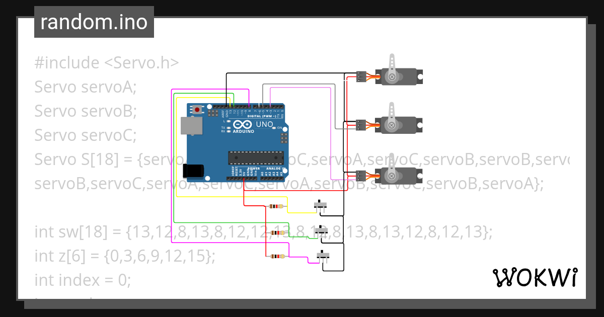 random.ino - Wokwi ESP32, STM32, Arduino Simulator