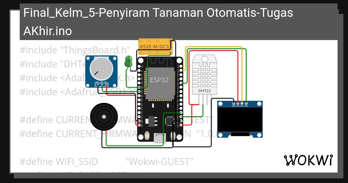Final_Kelm_5-Penyiram Tanaman Otomatis-Tugas AKhir.ino - Wokwi Arduino and ESP32 Simulator