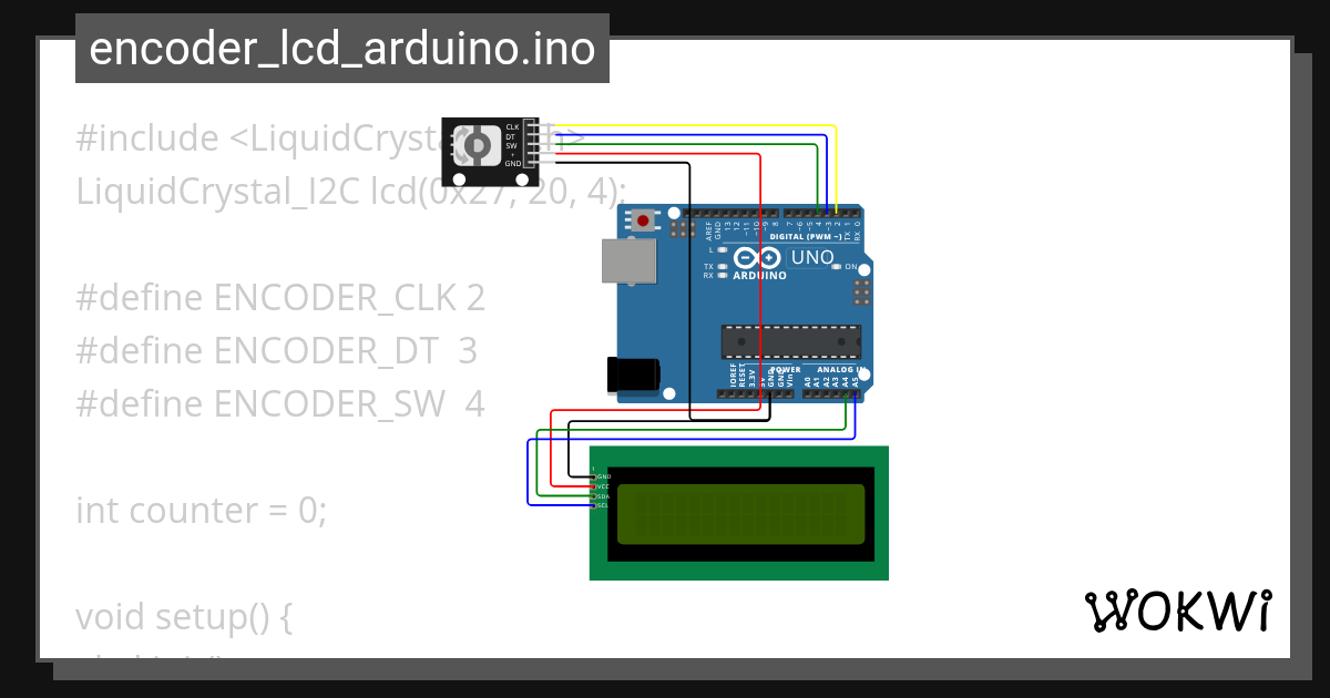encoder_lcd_arduino.ino - Wokwi ESP32, STM32, Arduino Simulator