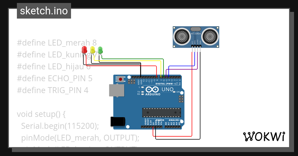 Topik 8 - Deteksi Banjir - Wokwi ESP32, STM32, Arduino Simulator