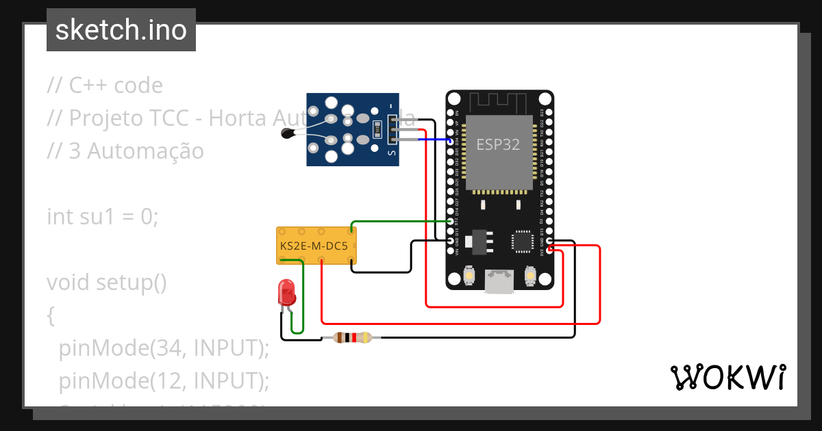 TCC - Wokwi ESP32, STM32, Arduino Simulator