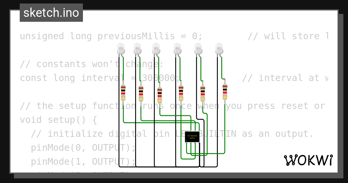 Huslys Attiny 13 Wokwi Esp32 Stm32 Arduino Simulator