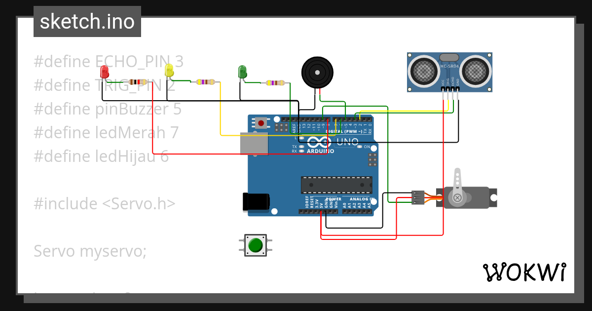 Ujian Praktikum - Simulasi Traffic Light - Wokwi ESP32, STM32, Arduino ...