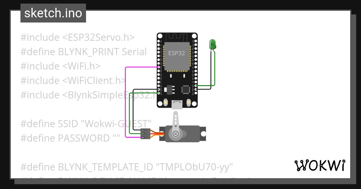 Servo.ino - Wokwi ESP32, STM32, Arduino Simulator