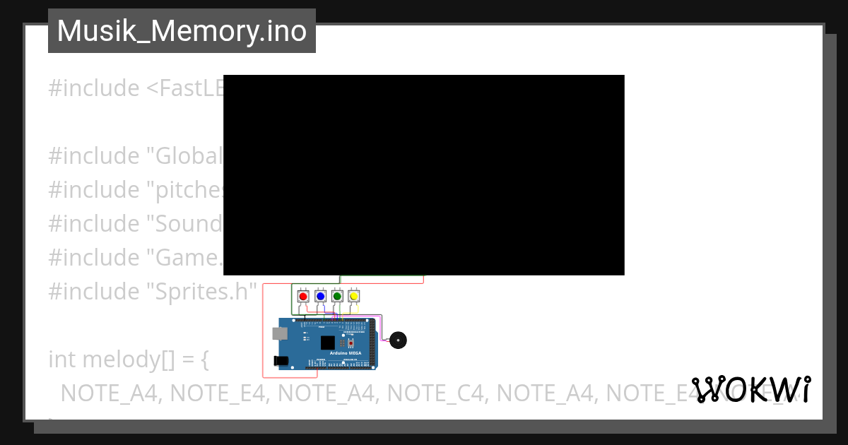 Musik_Memory.ino - Wokwi ESP32, STM32, Arduino Simulator