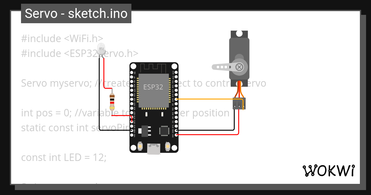 Servo - sketch.ino - Wokwi ESP32, STM32, Arduino Simulator