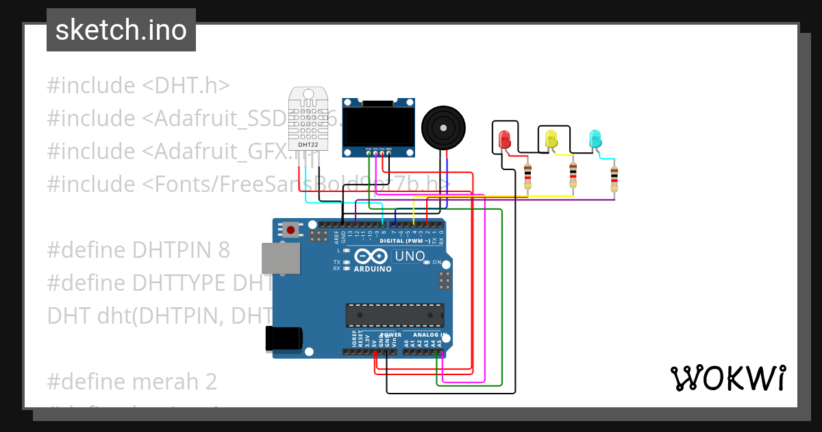 Test Evaluasi Suhu Kandang Ayam With Oled Wokwi Esp32 Stm32 Arduino 3105