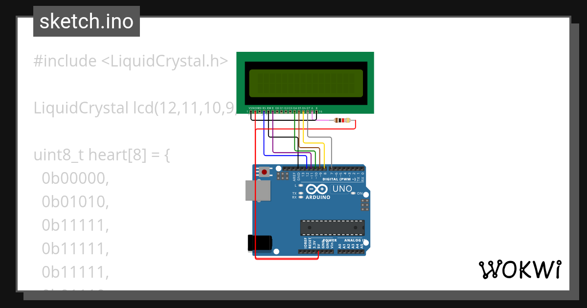 LCD 2 ADITYA XI TKJ 2 - Wokwi ESP32, STM32, Arduino Simulator