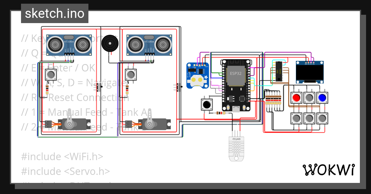 kel 2 pakan ikan - Wokwi ESP32, STM32, Arduino Simulator