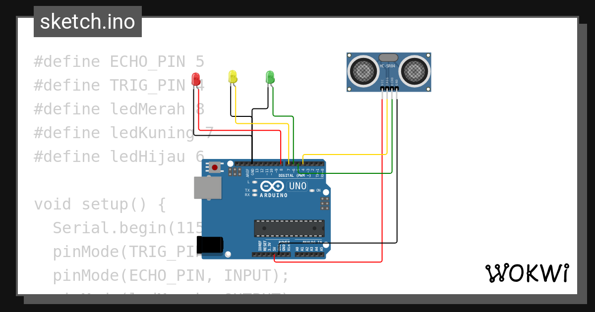Deteksi Banjir Wokwi Esp32 Stm32 Arduino Simulator
