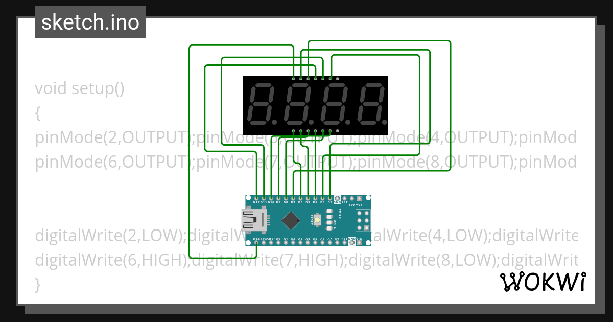 ของจารย์เขียนตัวเลข Wokwi Esp32 Stm32 Arduino Simulator 3455