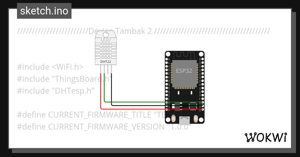 DHT22 Tambak 2 - Wokwi ESP32, STM32, Arduino Simulator