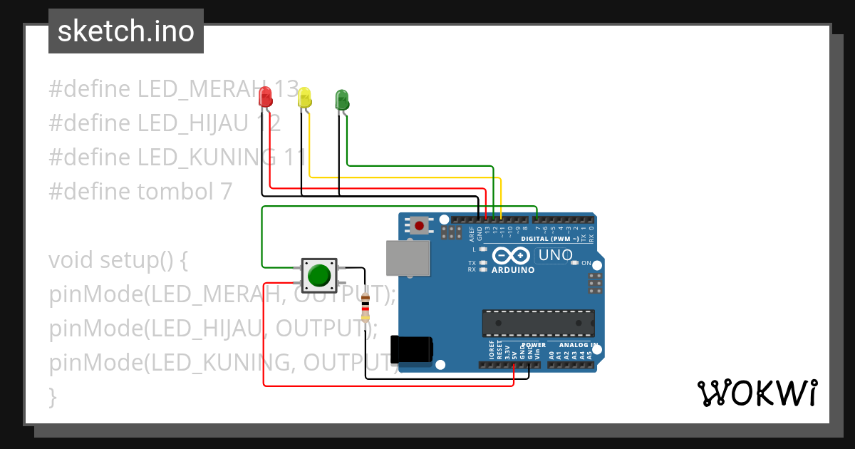 Test Project 2 Traffic Light Wokwi Esp32 Stm32 Arduino Simulator 2959