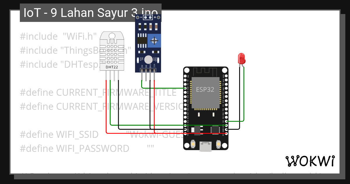 IoT - 9 Lahan Sayur 3.ino - Wokwi ESP32, STM32, Arduino Simulator