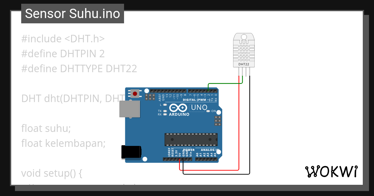Sensor Suhu.ino - Wokwi ESP32, STM32, Arduino Simulator