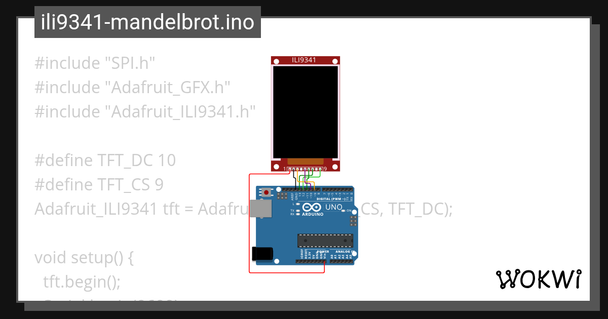 ili9341-mandelbrot.ino - Wokwi ESP32, STM32, Arduino Simulator