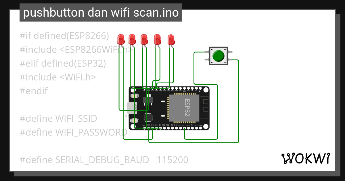 pushbutton dan wifi scan.ino - Wokwi ESP32, STM32, Arduino Simulator