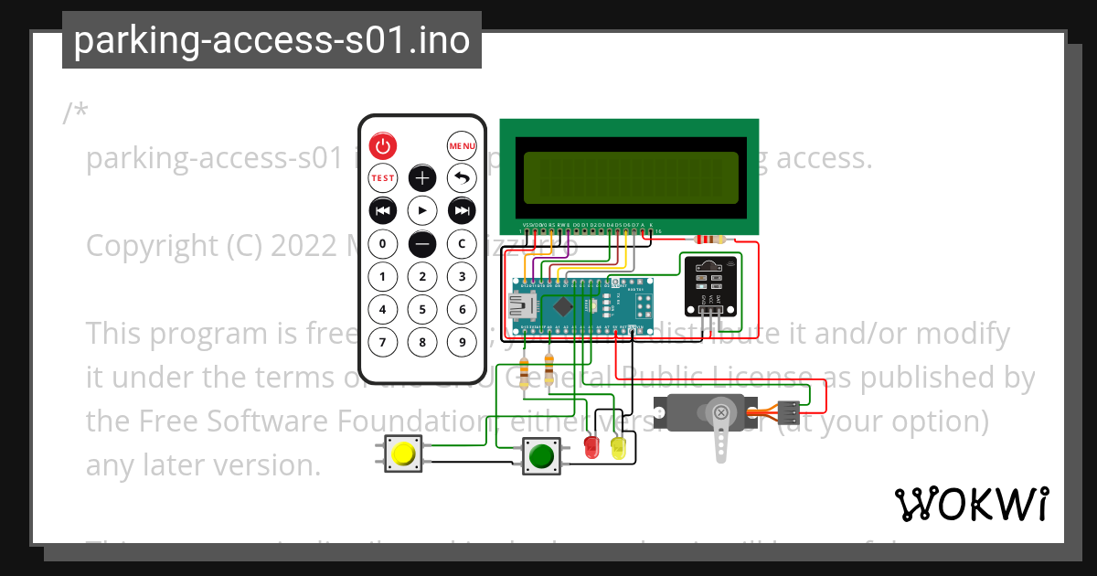 parking-access-s01.ino - Wokwi ESP32, STM32, Arduino Simulator