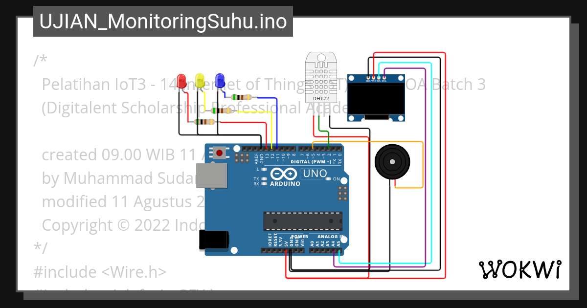 UJIAN_MonitoringSuhu.ino - Wokwi ESP32, STM32, Arduino Simulator