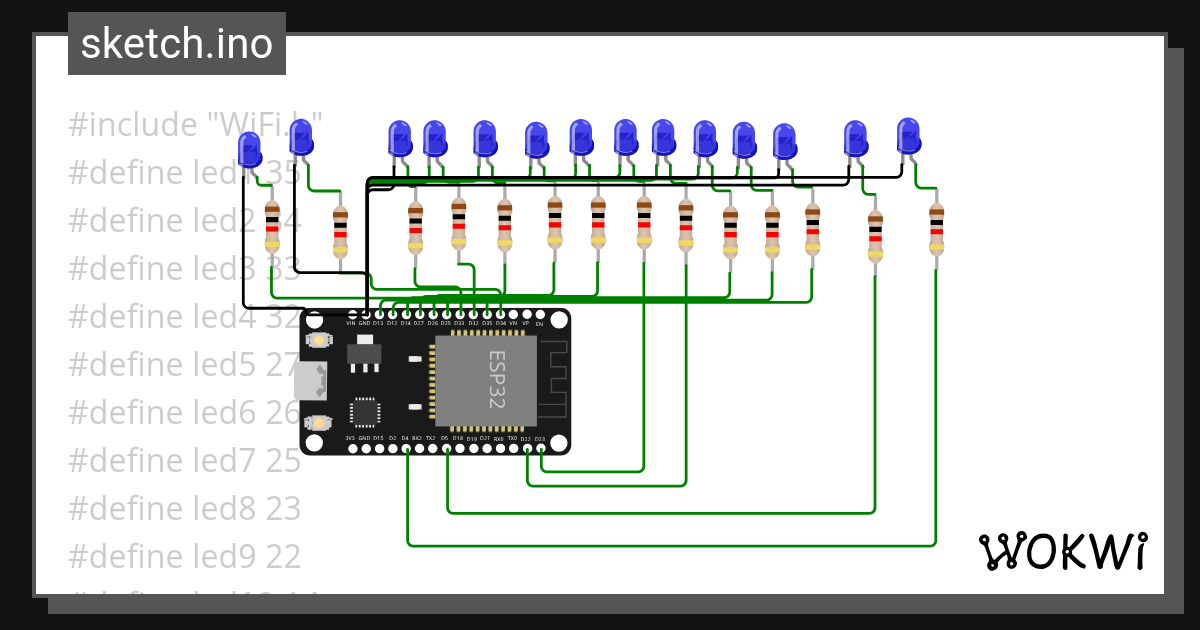challenge1.ino - Wokwi ESP32, STM32, Arduino Simulator