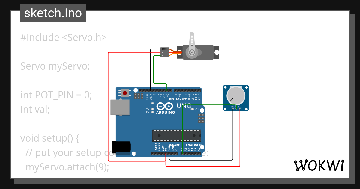 potentiometer dan servo.ino - Wokwi ESP32, STM32, Arduino Simulator