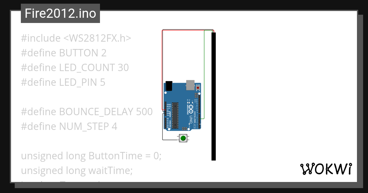 Fire2012.ino - Wokwi ESP32, STM32, Arduino Simulator