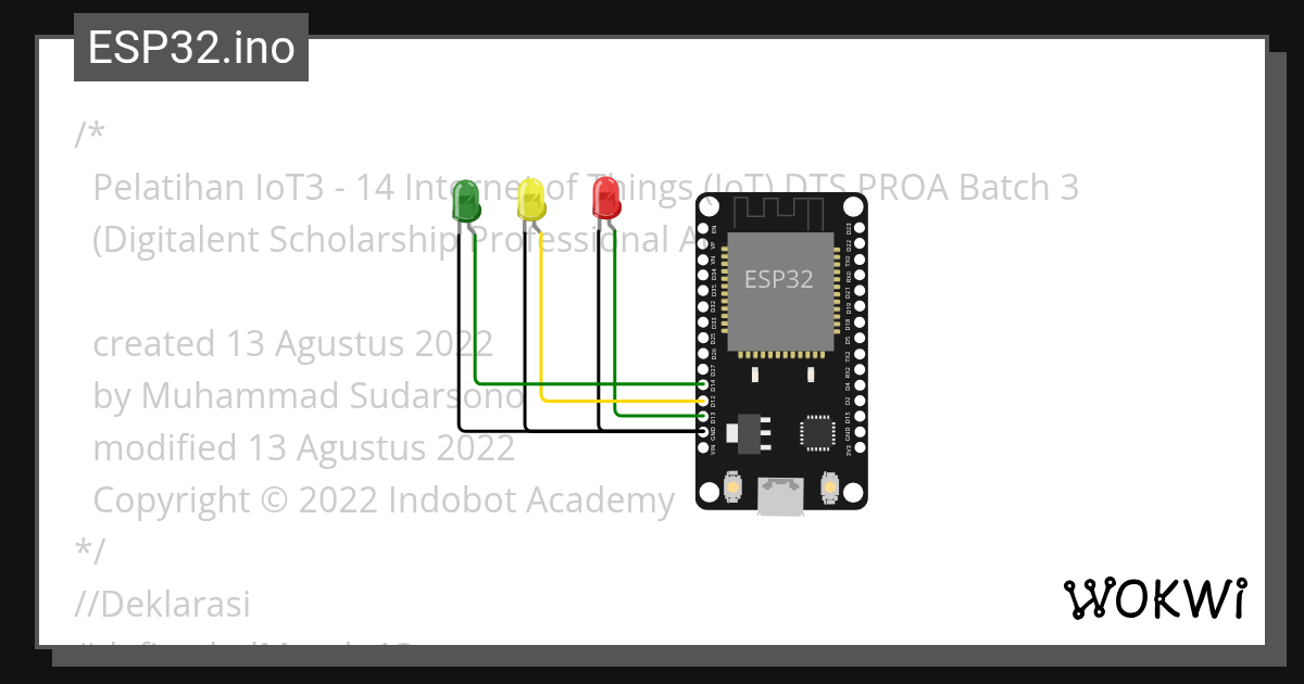 ESP32_LED.ino - Wokwi ESP32, STM32, Arduino Simulator