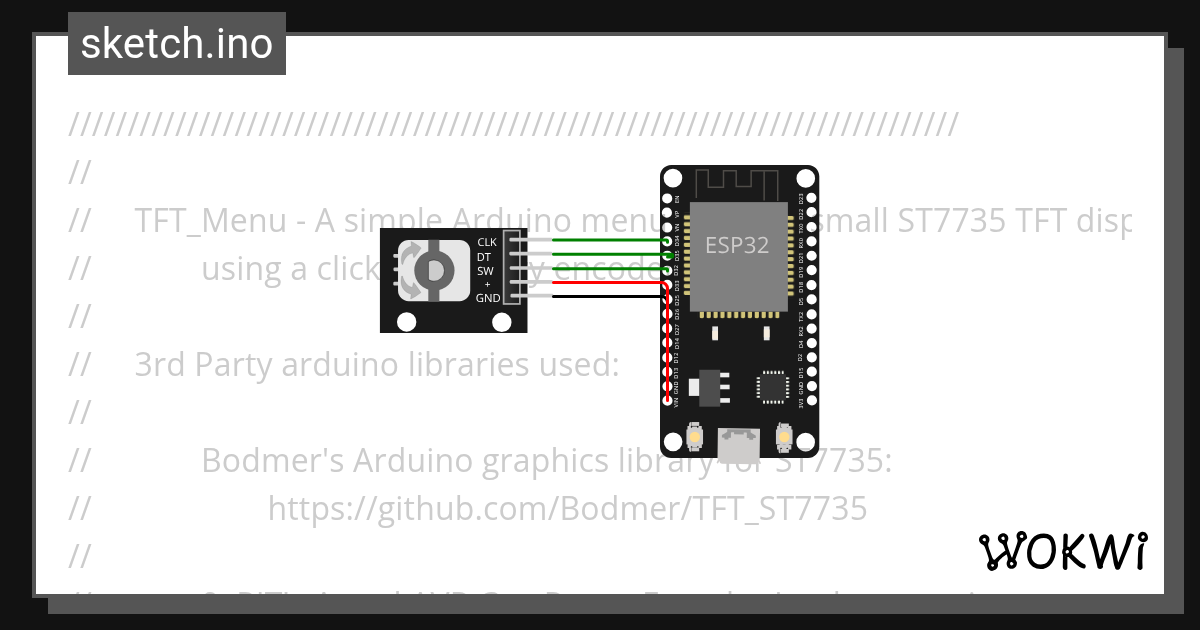 sketch.ino - Wokwi ESP32, STM32, Arduino Simulator