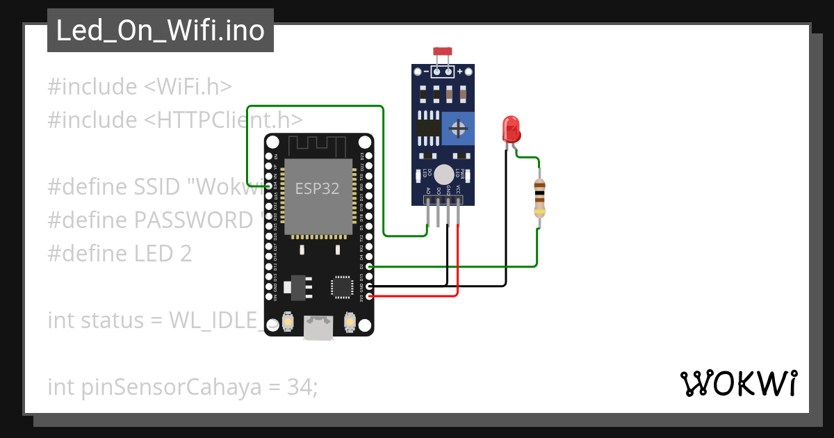 Led_On_Wifi.ino - Wokwi ESP32, STM32, Arduino Simulator